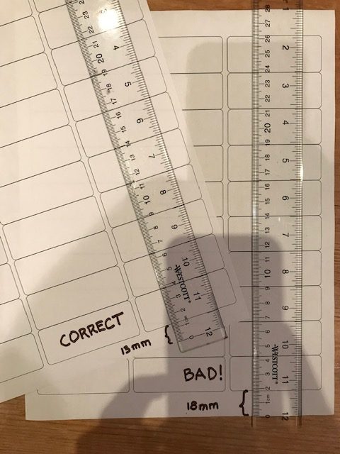 Why don't my labels align with the stickers? - Finale 3D