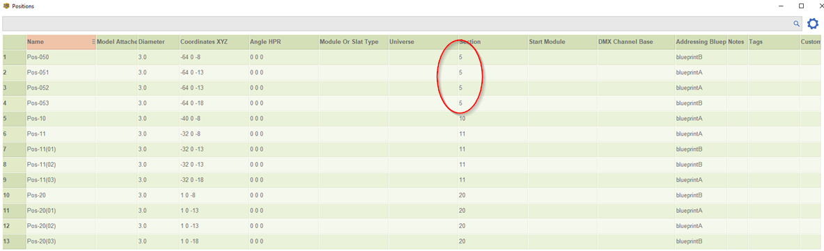 Sorting positions across multiple blueprints or sections - Finale 3D