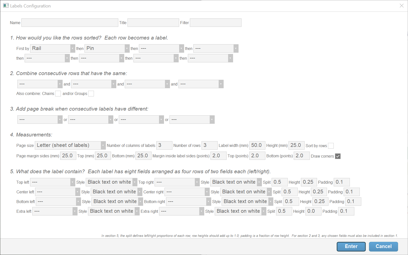 Labels basic instructions - Finale 3D
