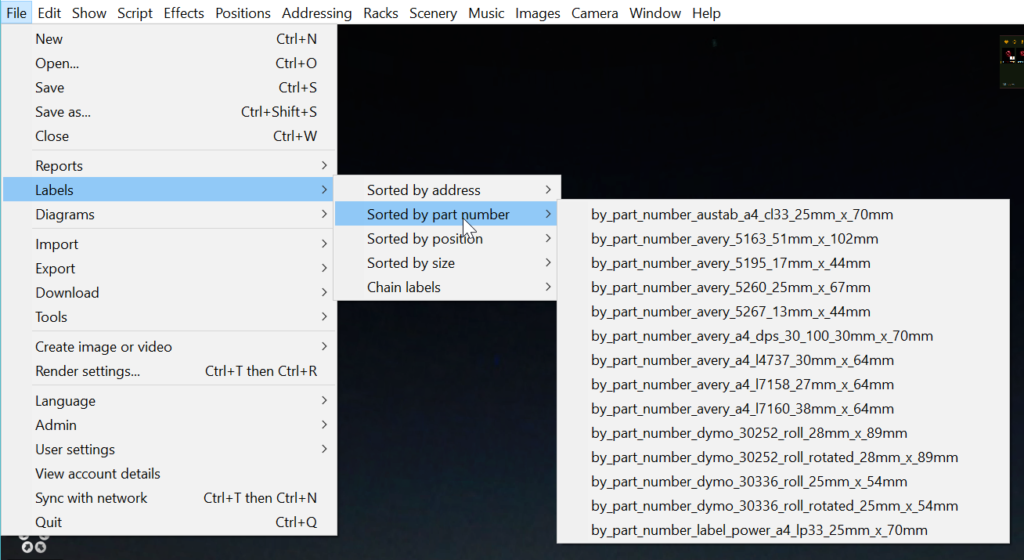 Labels basic instructions - Finale 3D