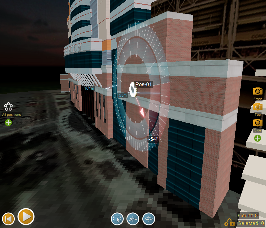 Racks and positions coordinate system: heading, pitch, roll - Finale 3D