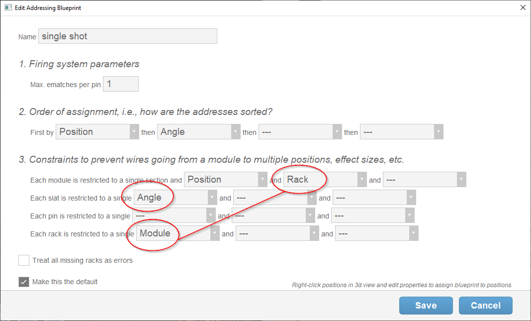 Tiltable row racks - Finale 3D