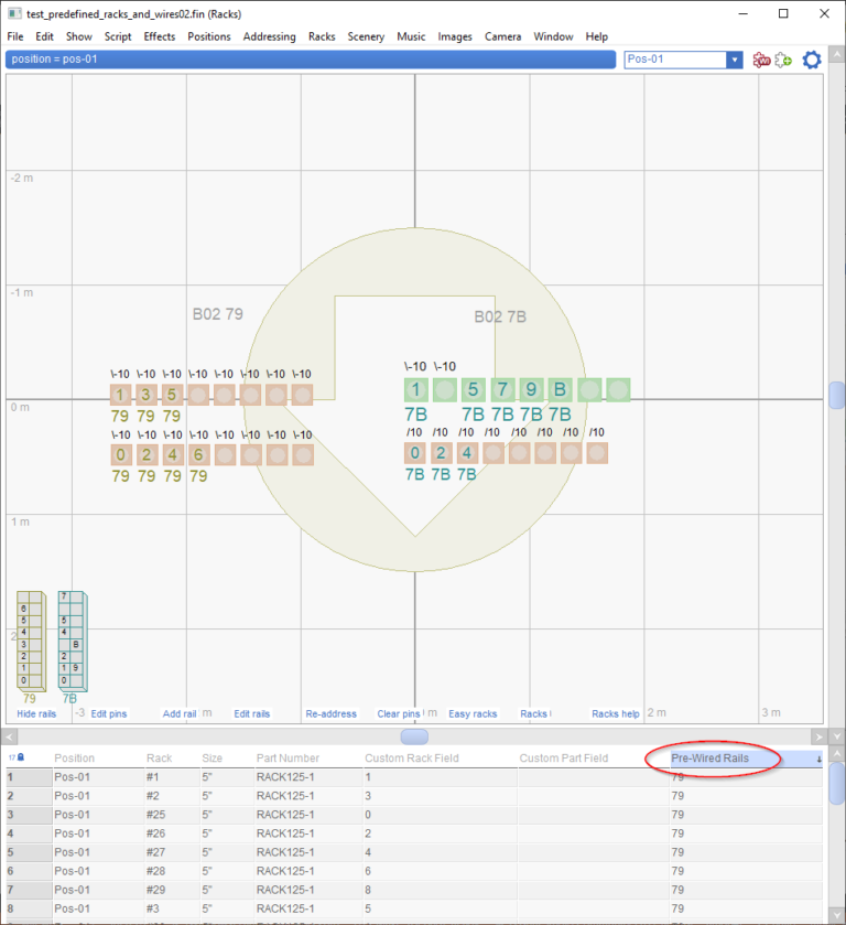 Racks with pre-wired rails - Finale 3D