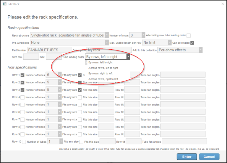Tube loading order - Finale 3D