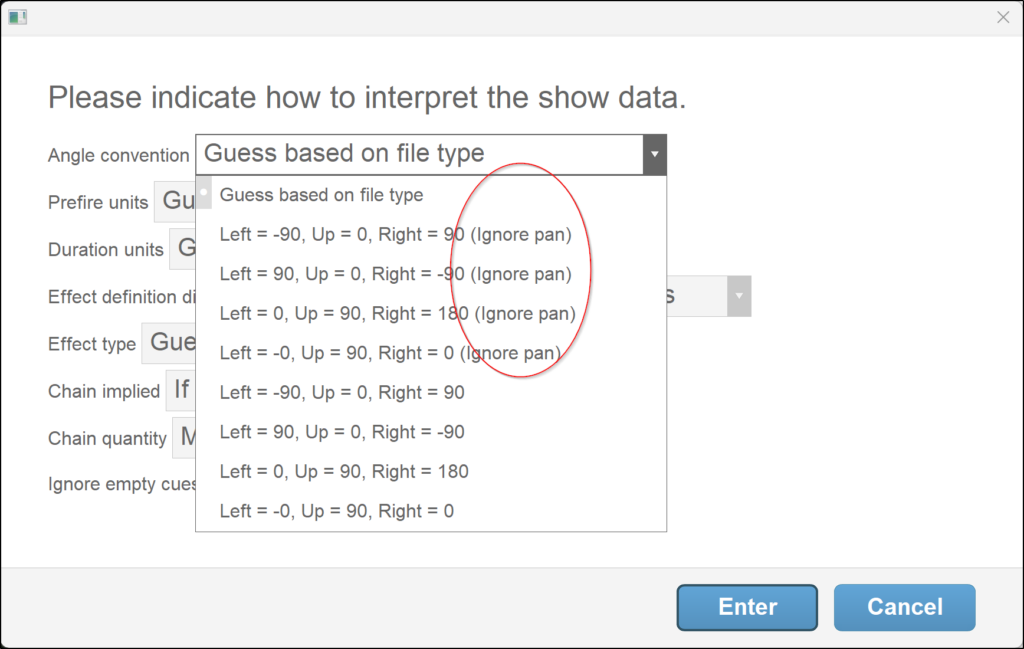 Importing shows basic instructions - Finale 3D