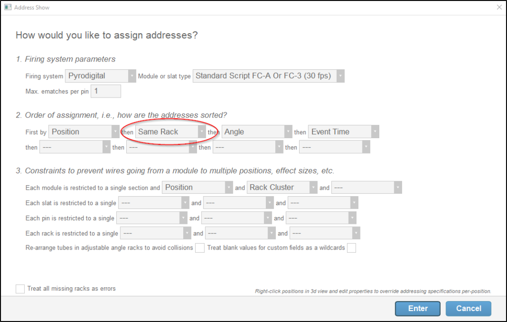 Avoiding gaps in module number sequences when sorting by angle (Same ...