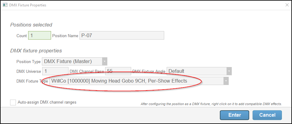Creating DMX fixtures and effects - Finale 3D
