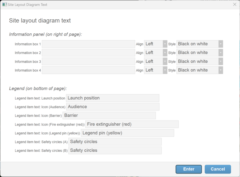 Site layout diagrams basic instructions - Finale 3D