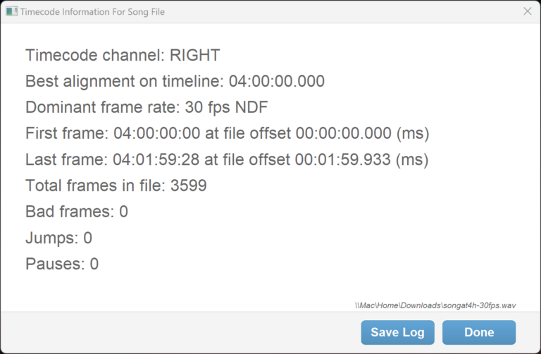 Timecode basic instructions - Finale 3D