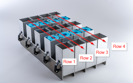 Rack "row" and standard orientation - Finale 3D