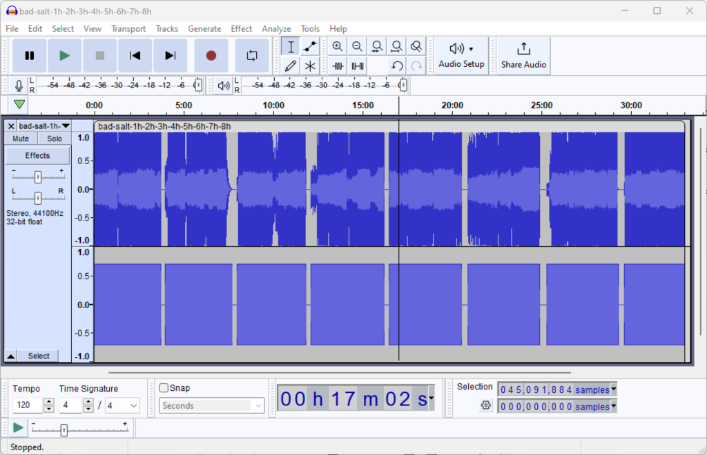 Concert soundtracks containing multiple SMPTE timecode sections - Finale 3D