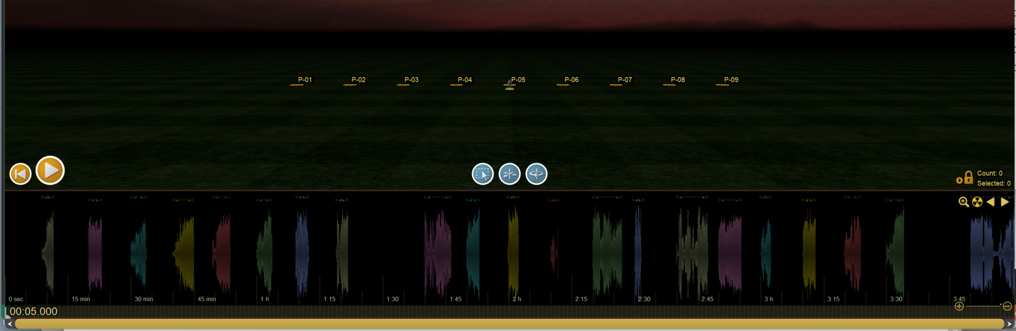 Concert soundtracks containing multiple SMPTE timecode sections - Finale 3D