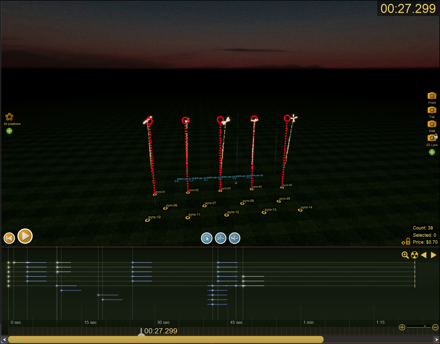 Showven FXcommander and PyroMote - Finale 3D